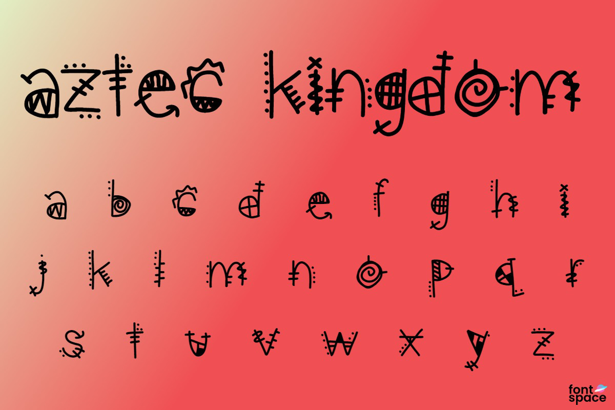 Aztec kingdom Font | Geronimo Fonts | FontSpace