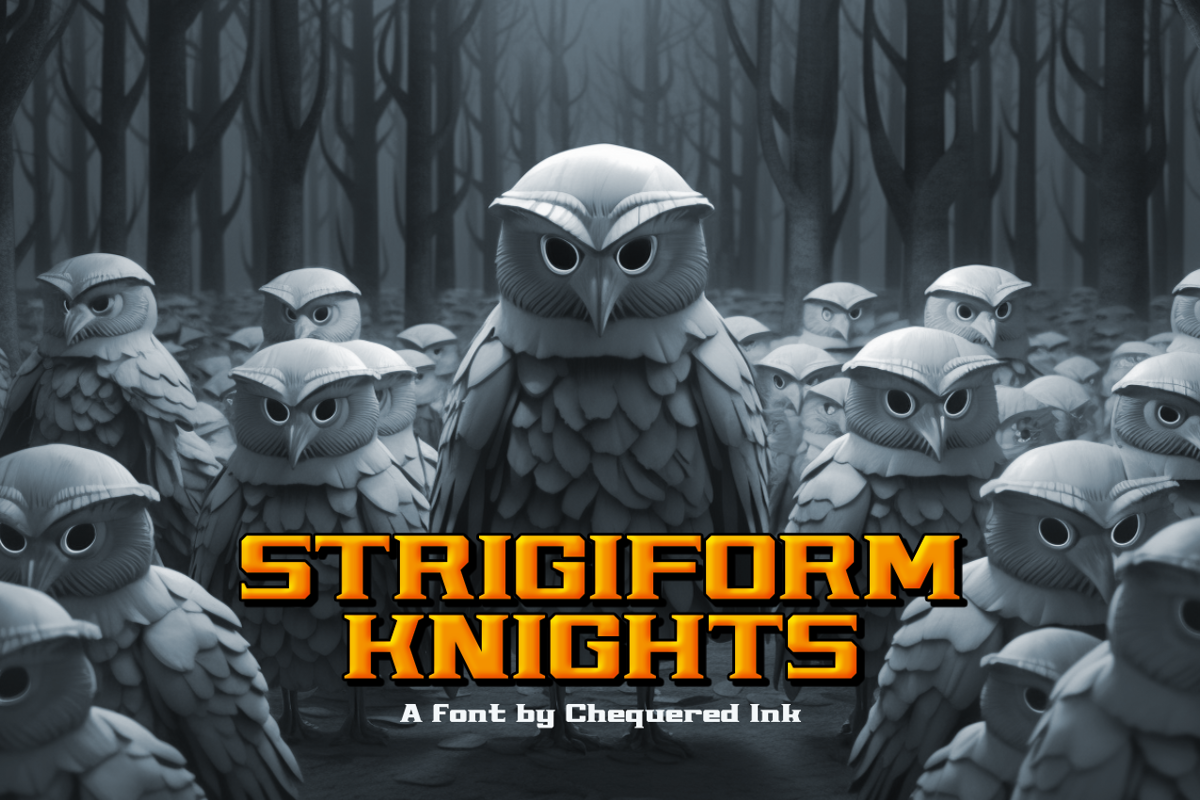 Strigiform Knights Font | Chequered Ink | FontSpace