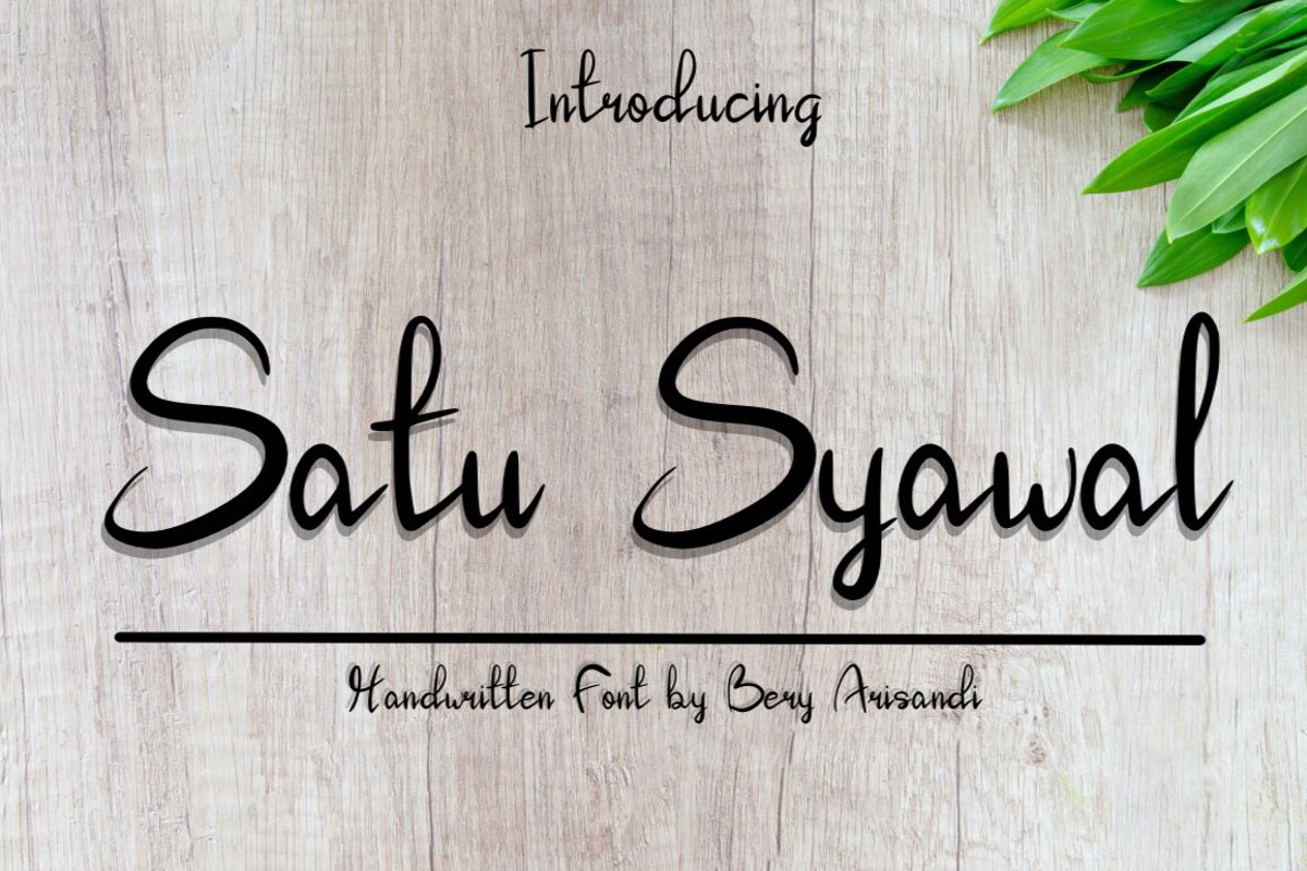 Syawalan Font | Basnistudio | FontSpace