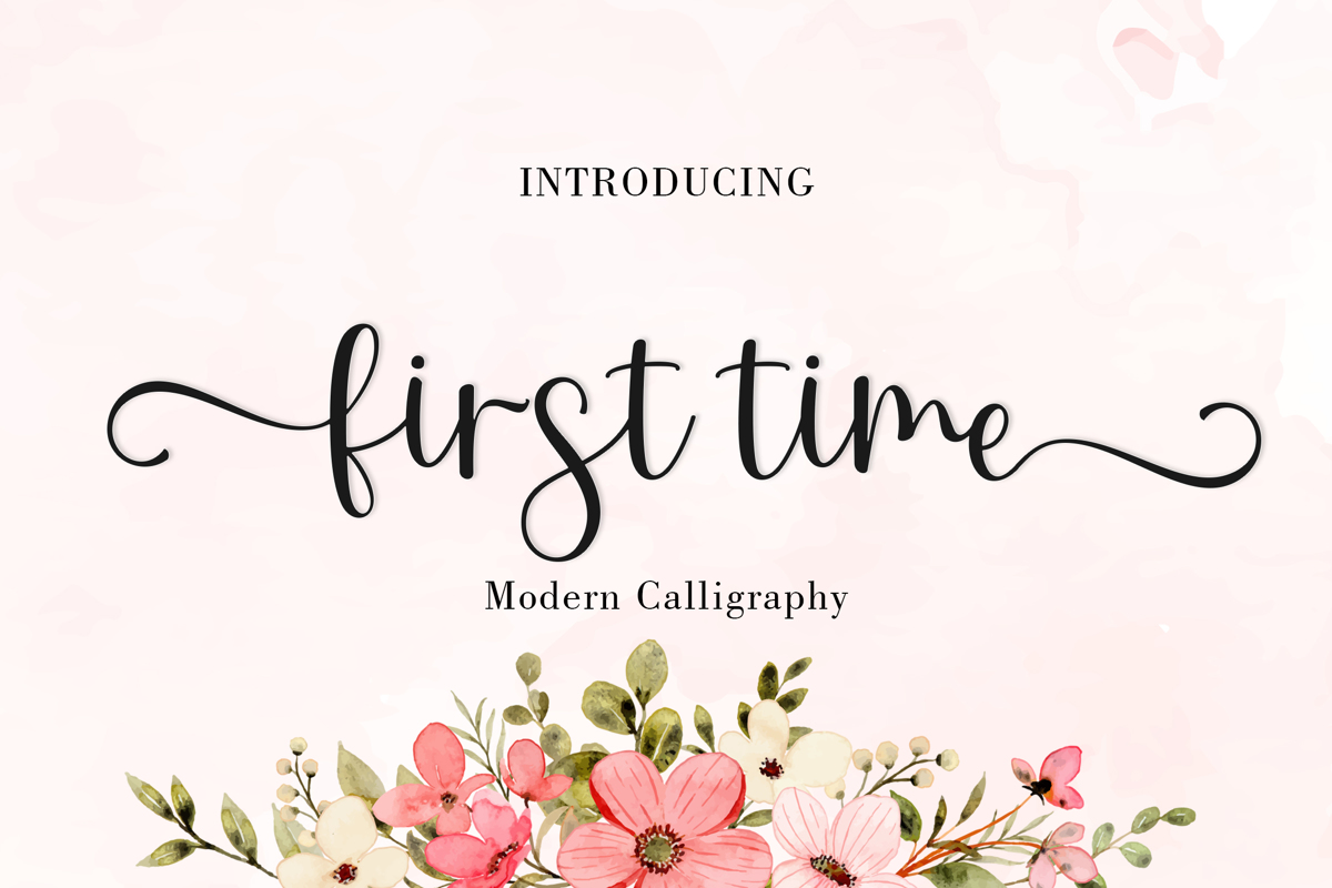 First time Font | Amarlettering | FontSpace