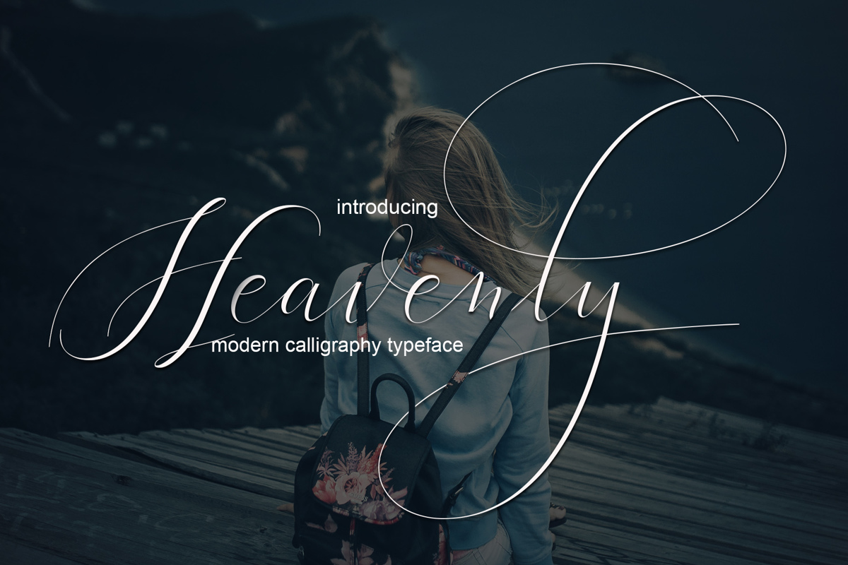Heavenly Font | MrLetters | FontSpace