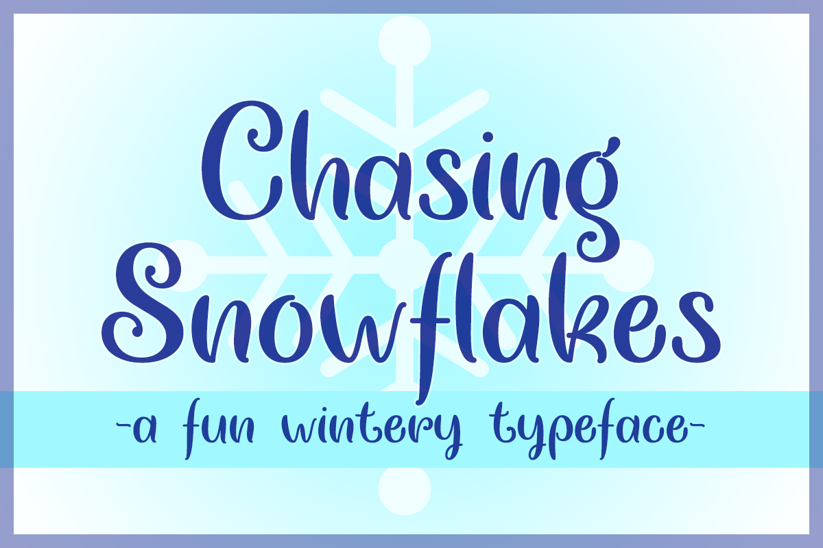 Chasing Snowflakes Font | Misti's Fonts | FontSpace