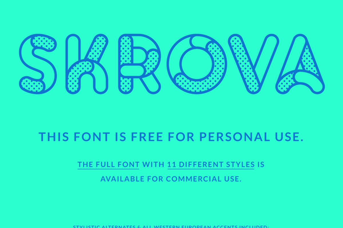 Skrova Parts Font | Studio Dot by dot | FontSpace