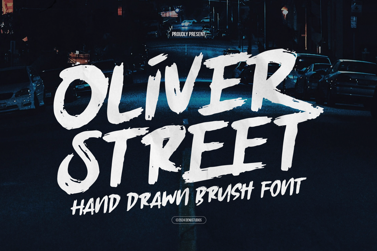 Oliver Street Font | Denustudios | FontSpace