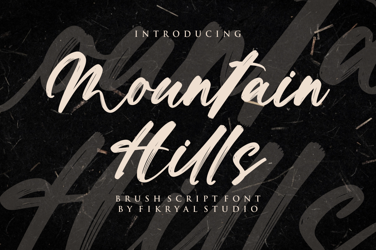 Mountain Hills Font | fikryalstudio | FontSpace