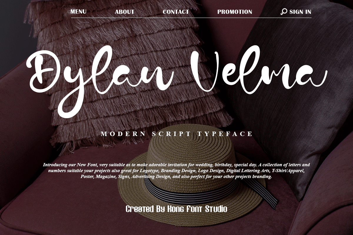 Dylan Velma Font | Fontkong | FontSpace