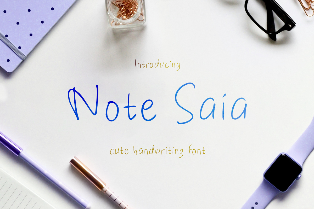 Note Saia Font | tkzgraphic | FontSpace