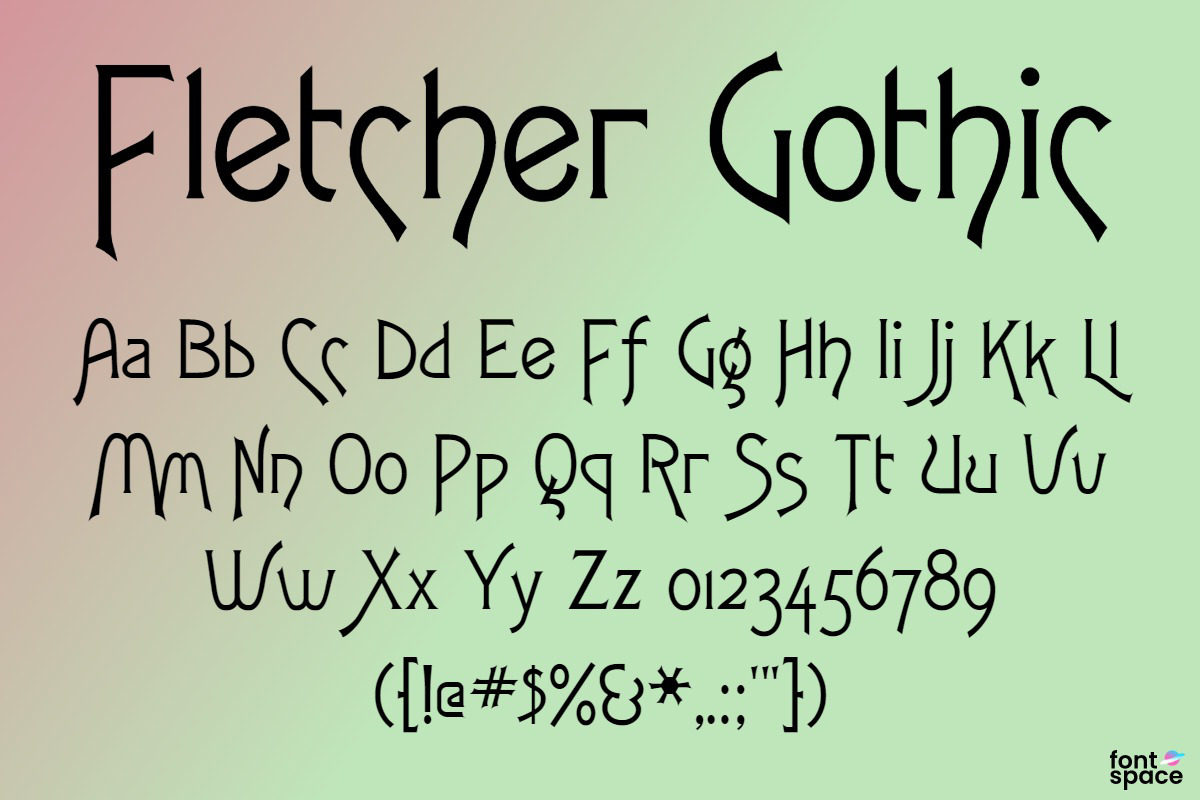 Fletcher Gothic FLF Font - Free Download