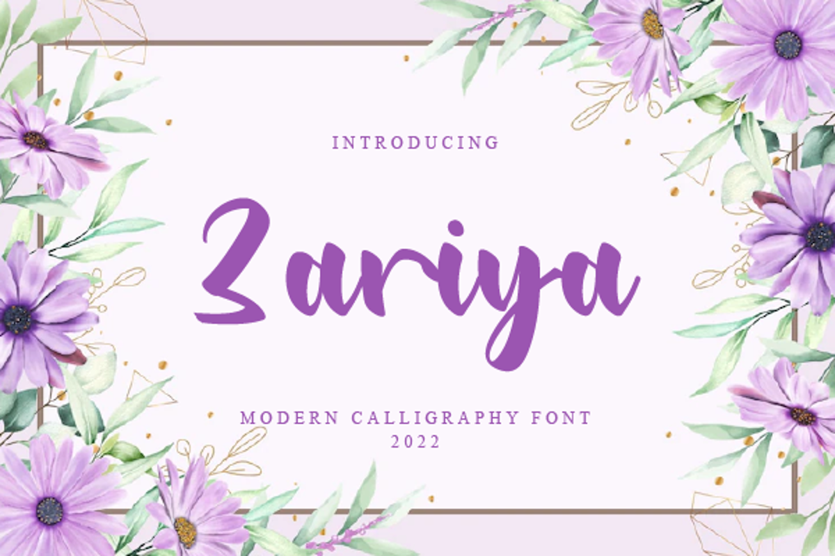 Zariya Font | Zero Type | FontSpace