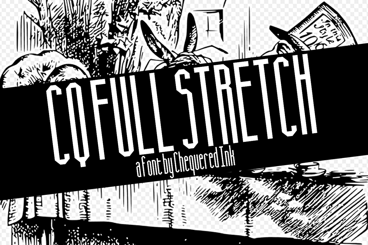 CQ Full Stretch Font | Chequered Ink | FontSpace