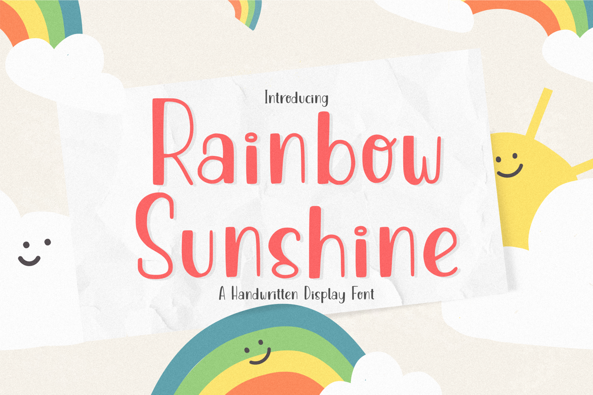 Rainbow Sunshine Font - Free Download