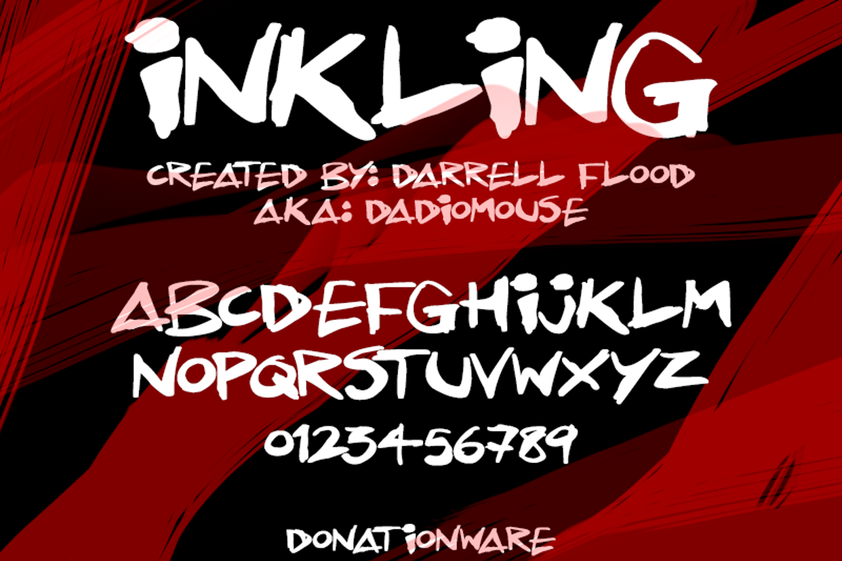 Inkling Font | HAWTPIXEL - Darrell Flood | FontSpace