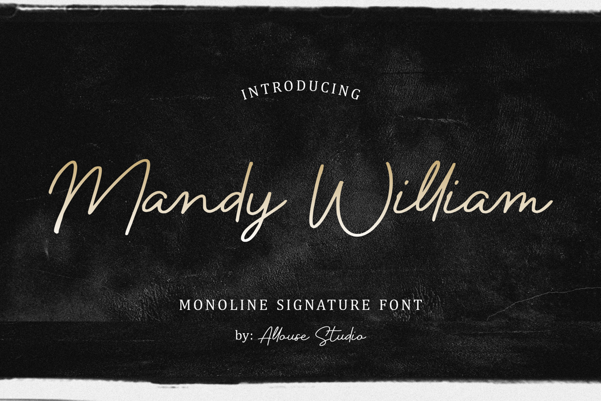 Mandy William Font | Allouse.Studio | FontSpace