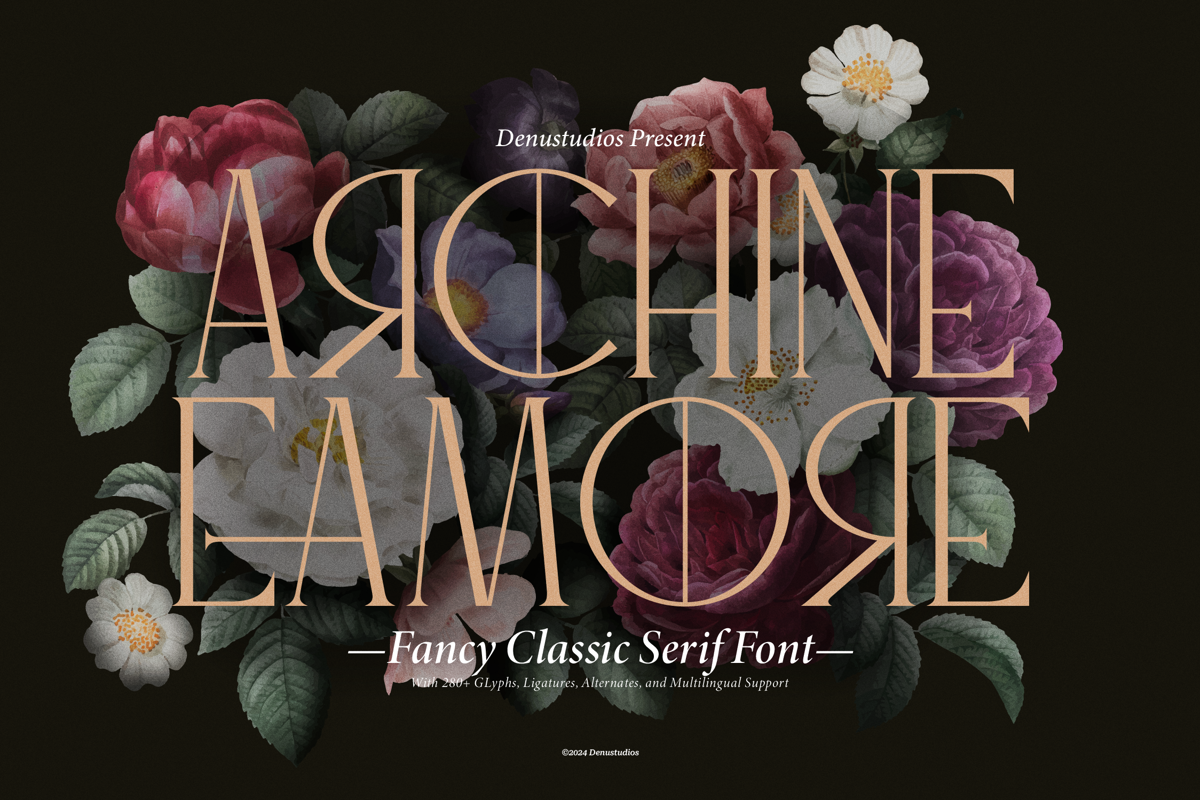 Archine Eamore Font | Denustudios | FontSpace