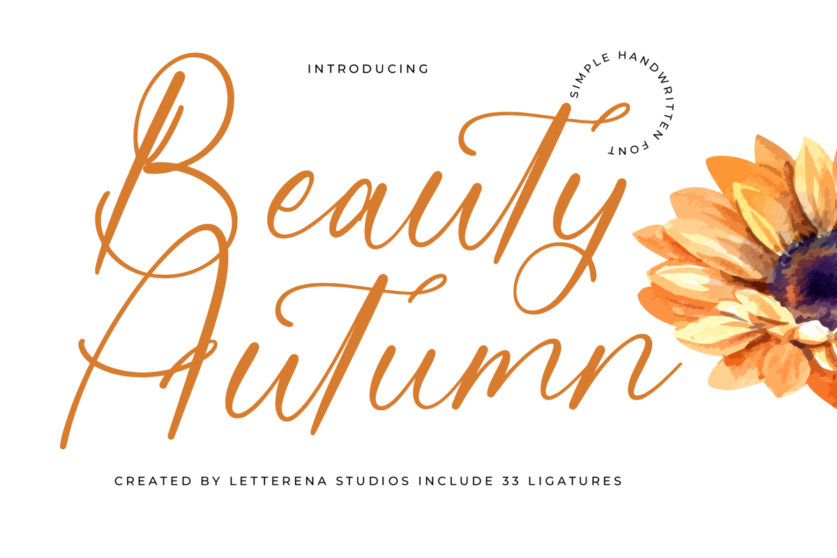 Beauty Autumn VERSION Font - Free Download