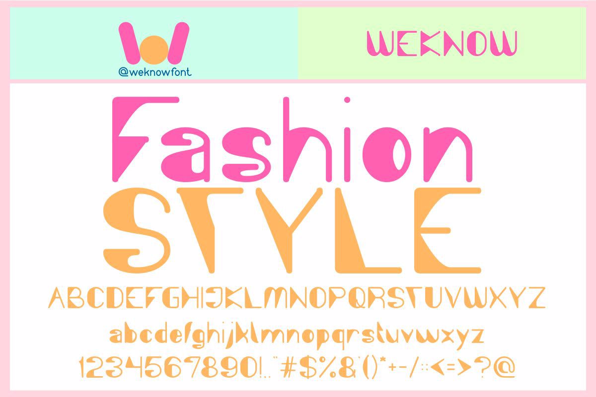 Fashion Style Font - Free Download