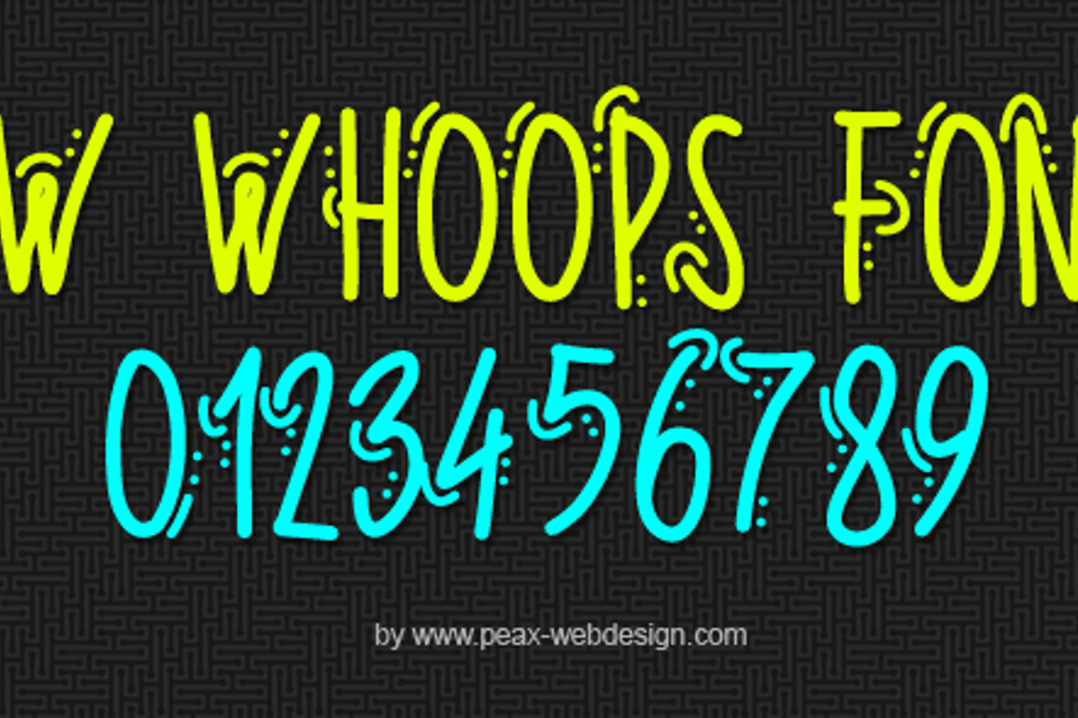 PWWhoops Font - Free Download