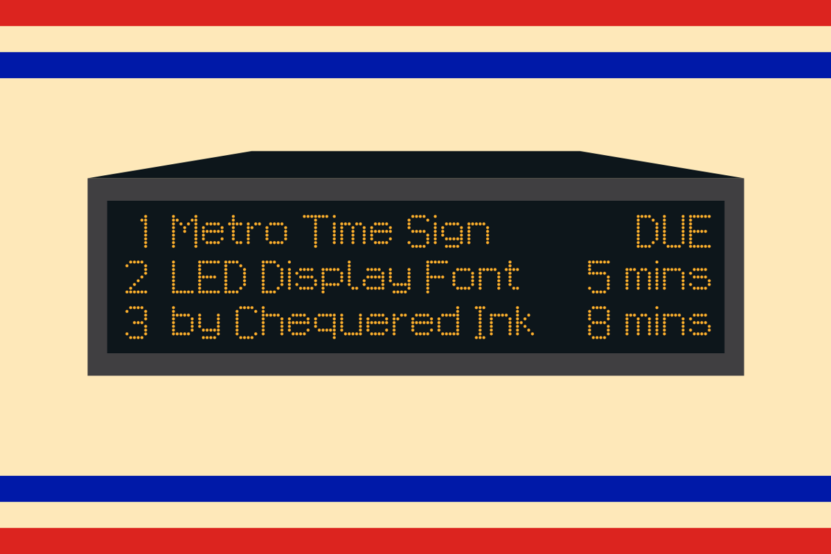 Metro Time Sign Font - Free Download