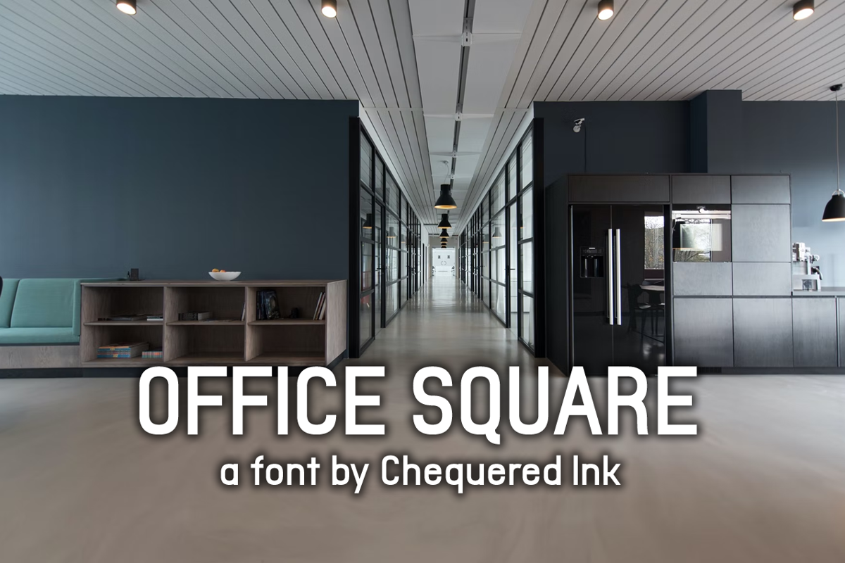 Office Square Font | Chequered Ink | FontSpace