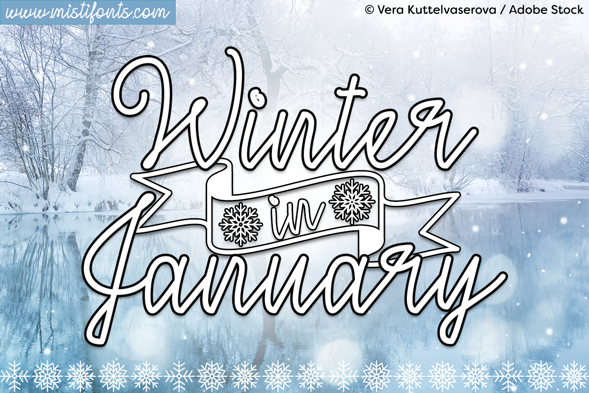 Winter in January Font | Misti's Fonts | FontSpace