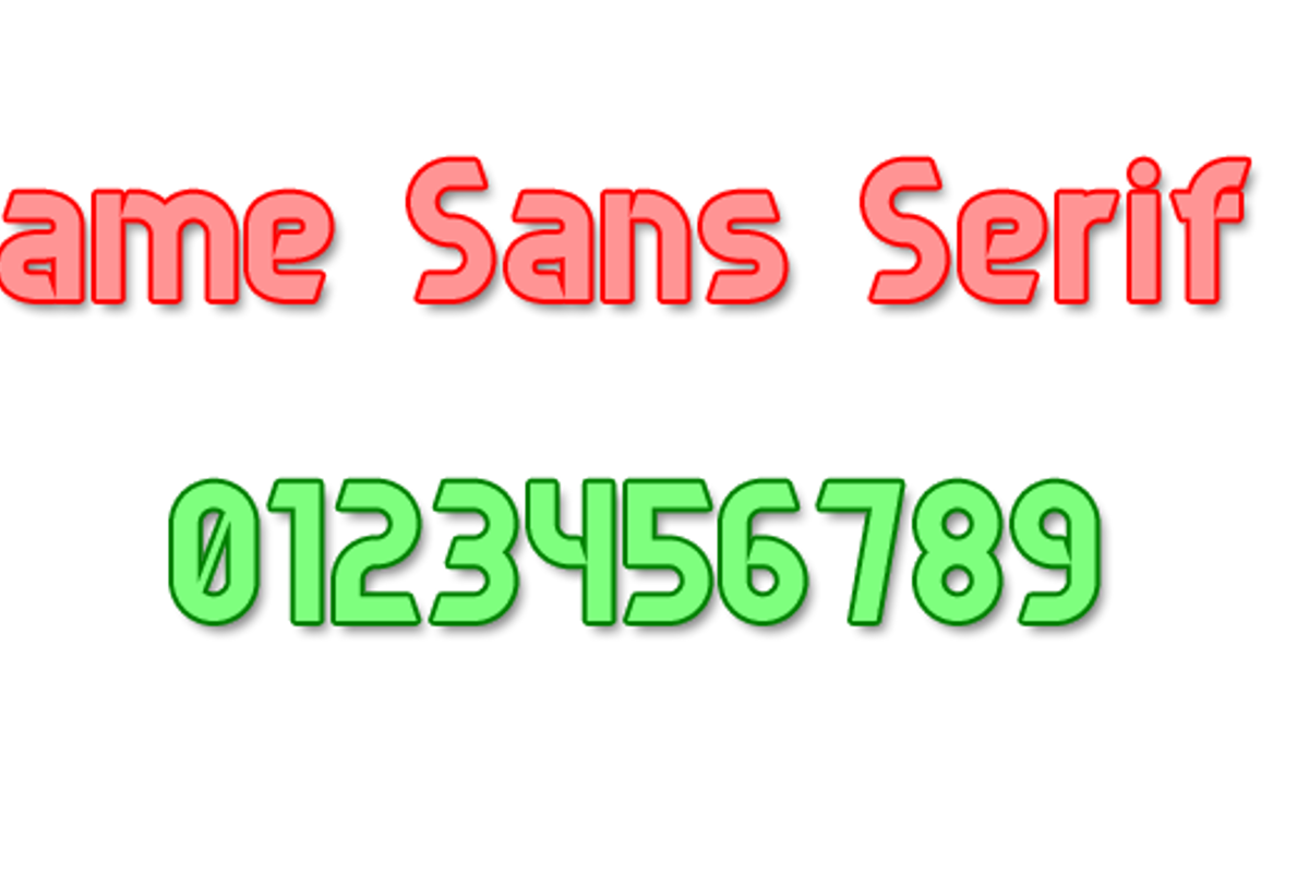 Game Sans Serif 7 Font | Style-7 | FontSpace