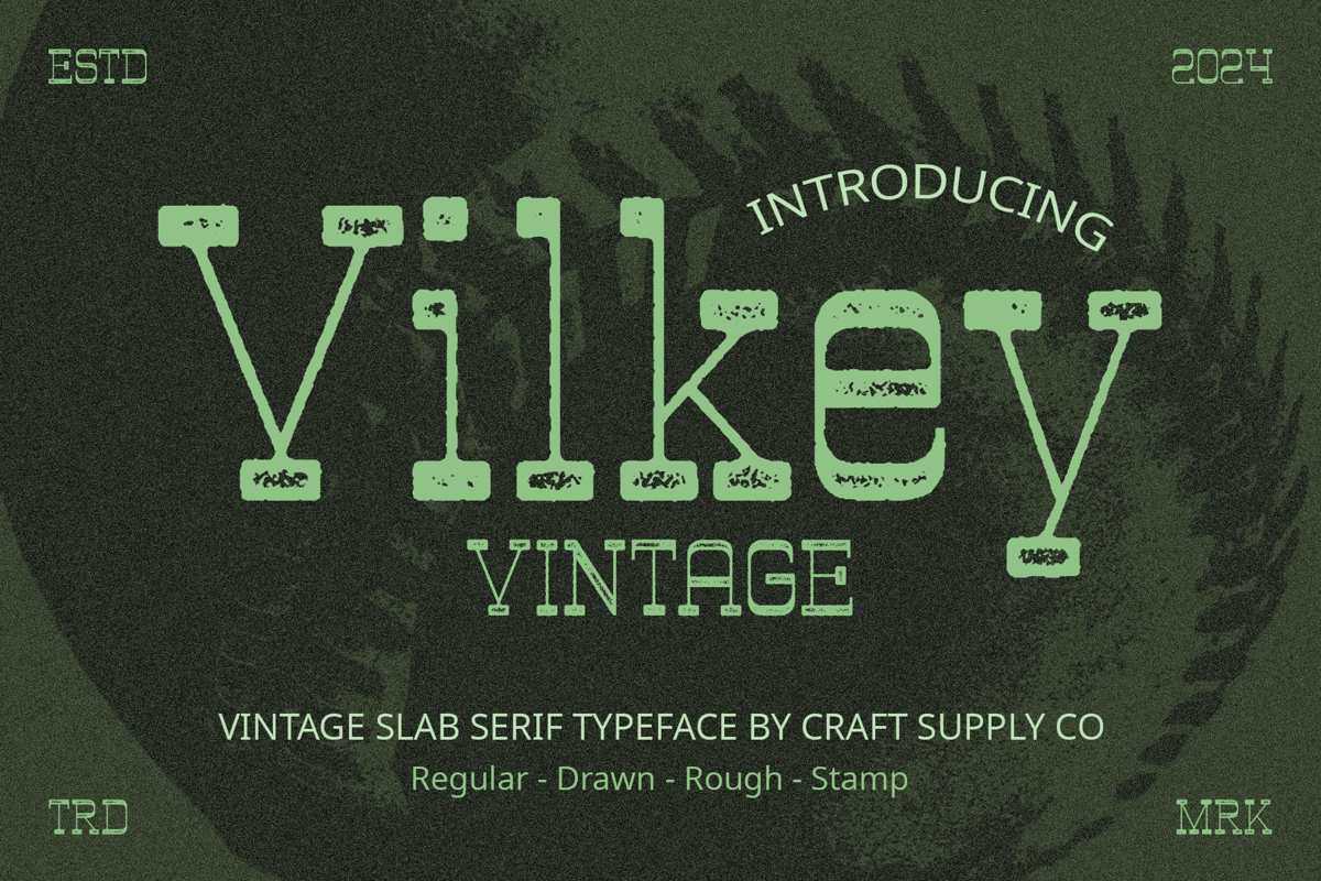 Vilkey Vintage Font | craftsupplyco | FontSpace