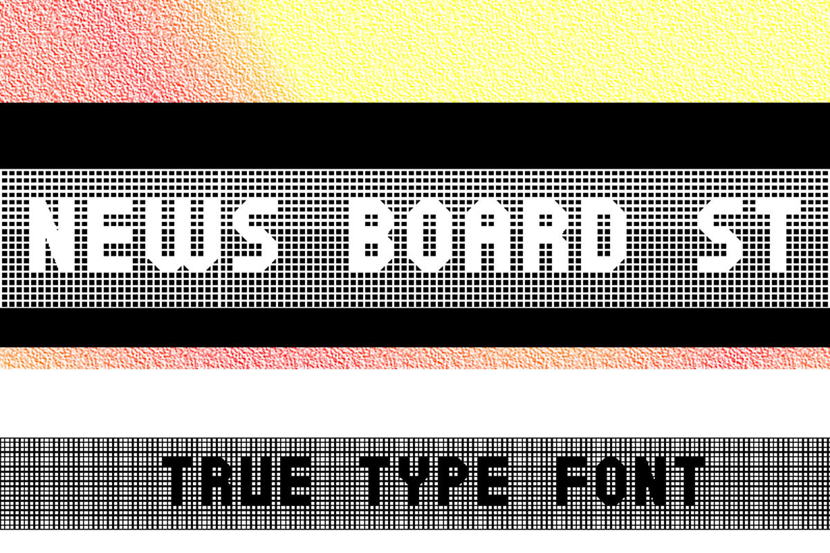 News Board St Font - Free Download