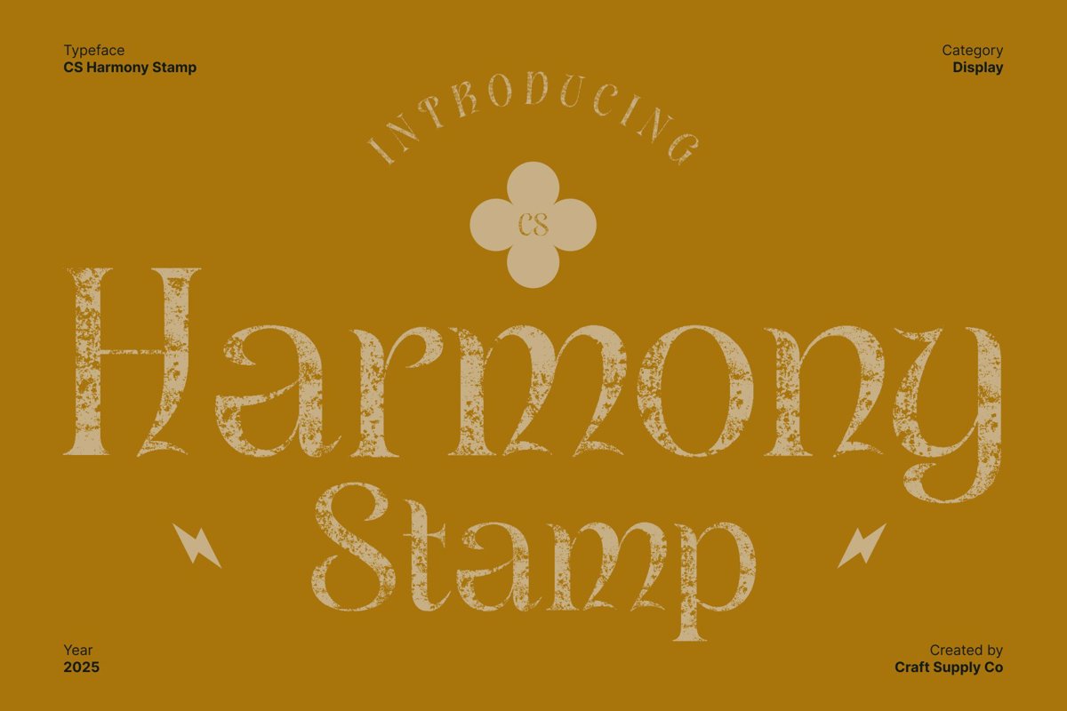 CS Harmony Stamp Font - Free Download