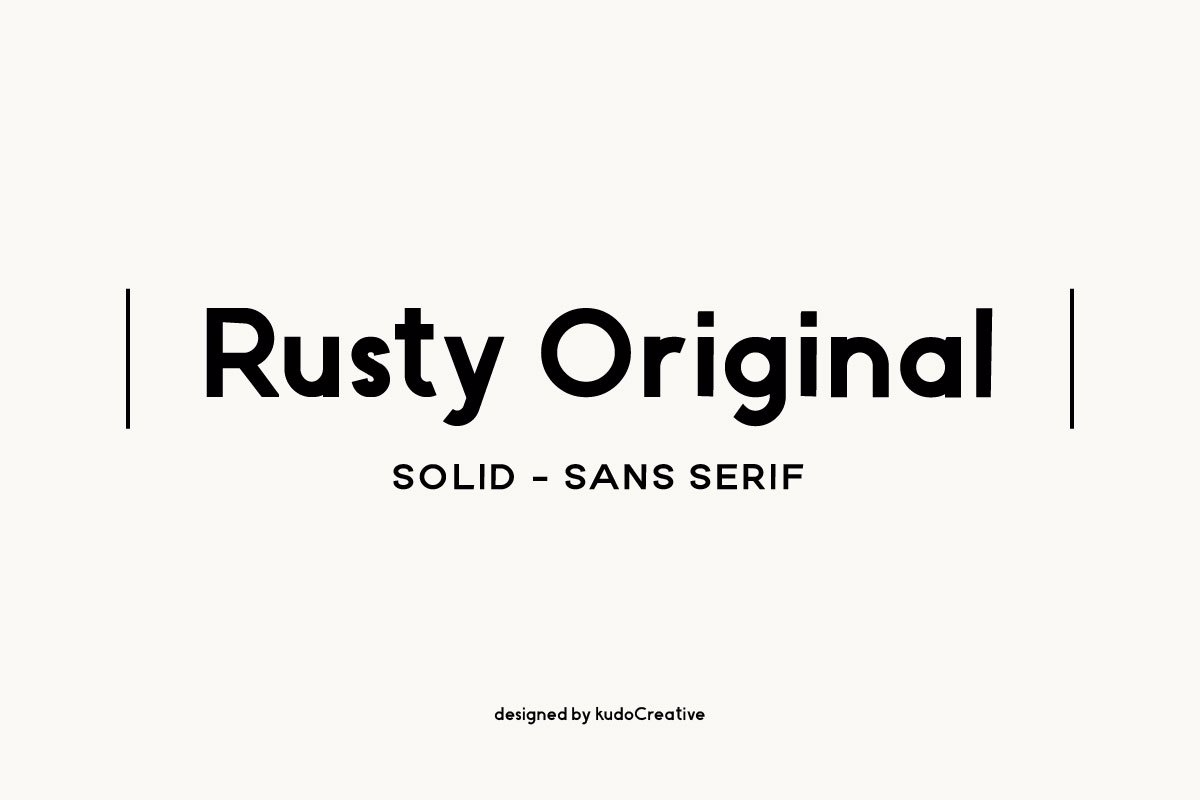 Rusty Font | kudoCreative | FontSpace