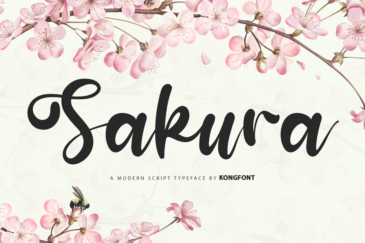 Sakura Font | Fontkong | FontSpace