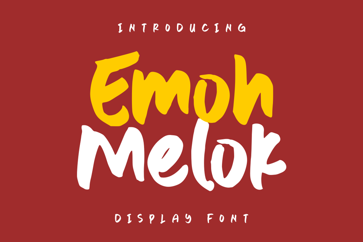 Emoh Melok Font - Free Download