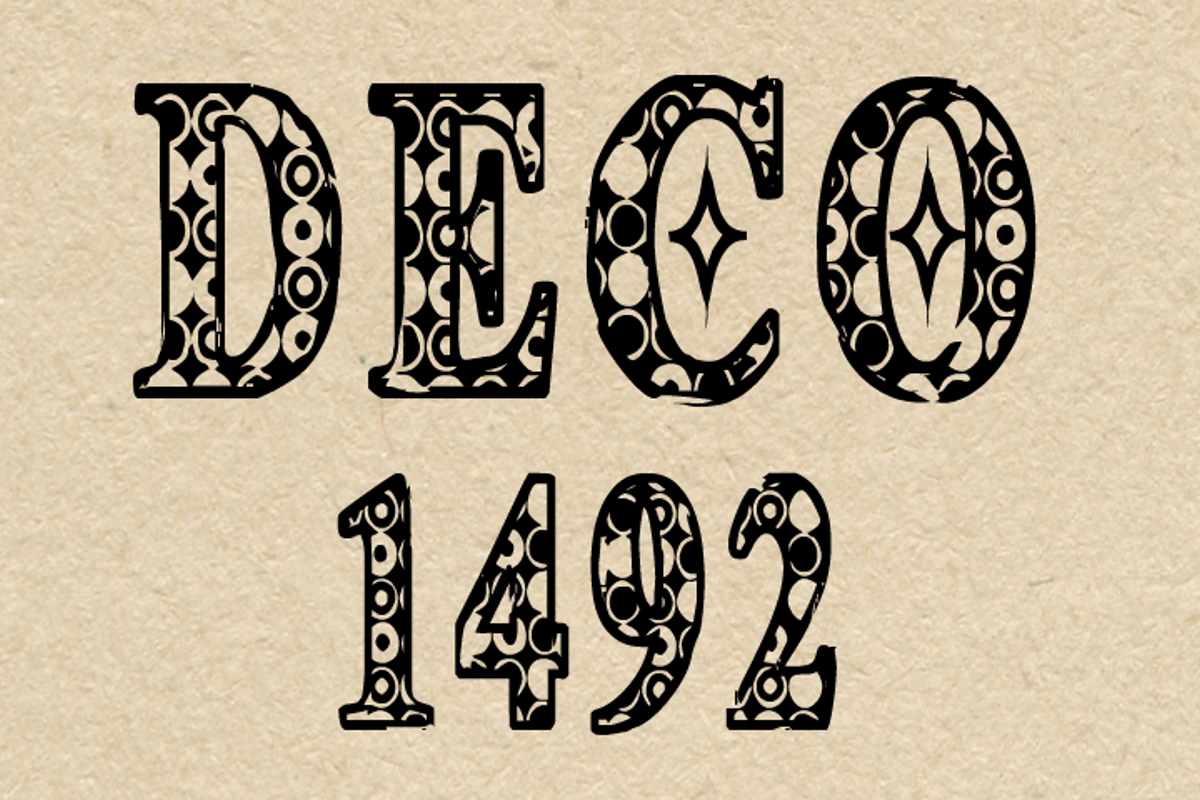 CF Deco 1492 Font - Free Download