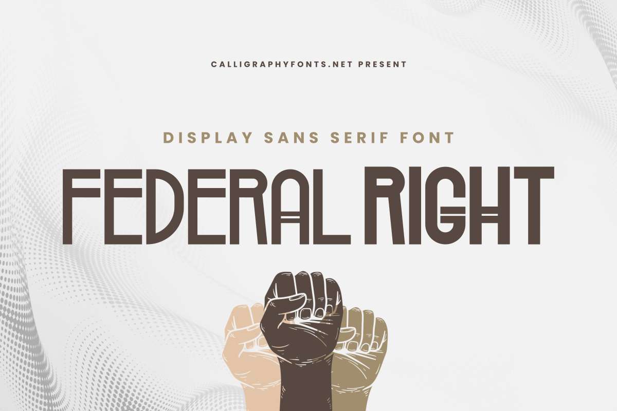 Federal Right Font | CalligraphyFonts.net | FontSpace