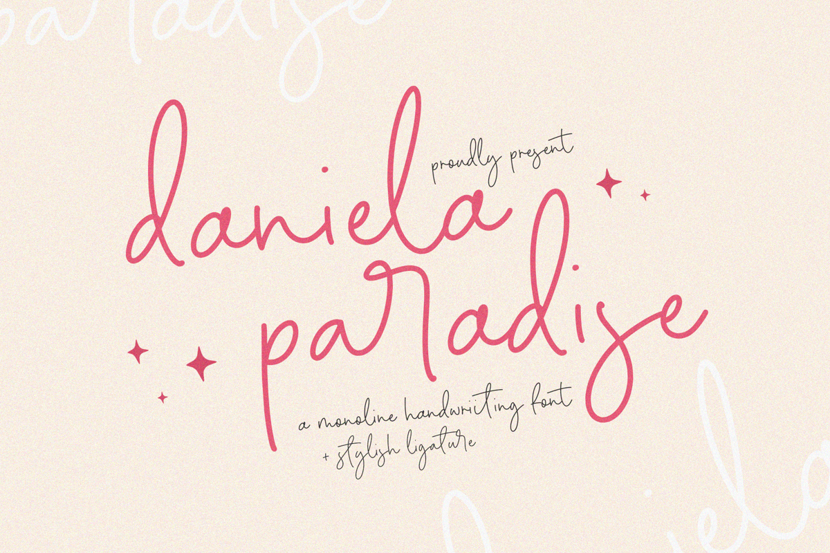 Daniela Paradise Font | Timur type | FontSpace