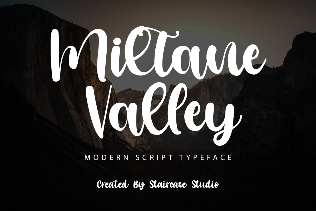 Miltane Valley Font - Free Download