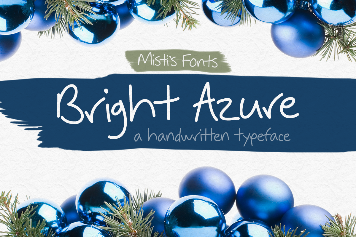 Bright Azure Font | Misti's Fonts | FontSpace