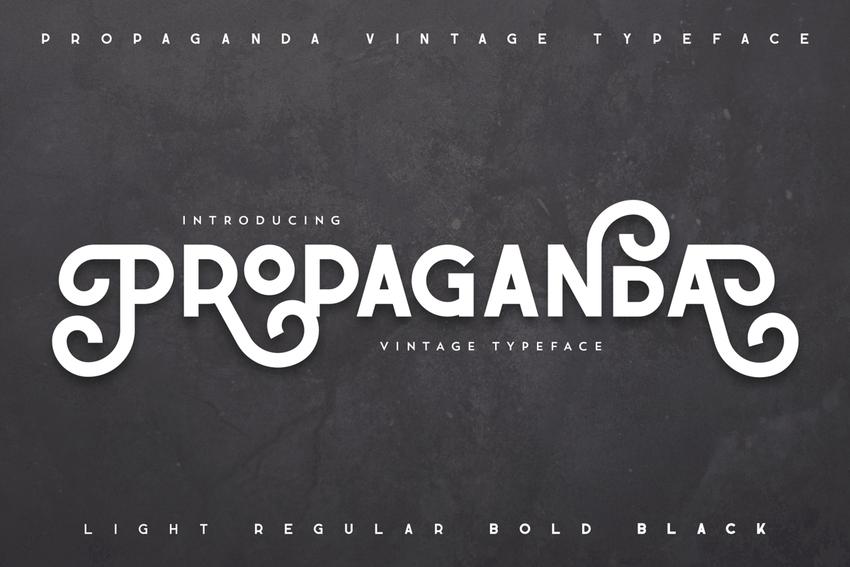 Propaganda Font | VPcreativeshop | FontSpace