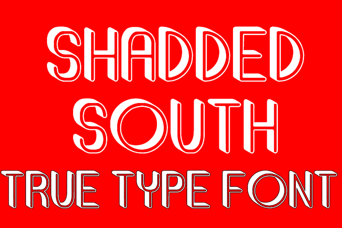 Shadded South Font - Free Download