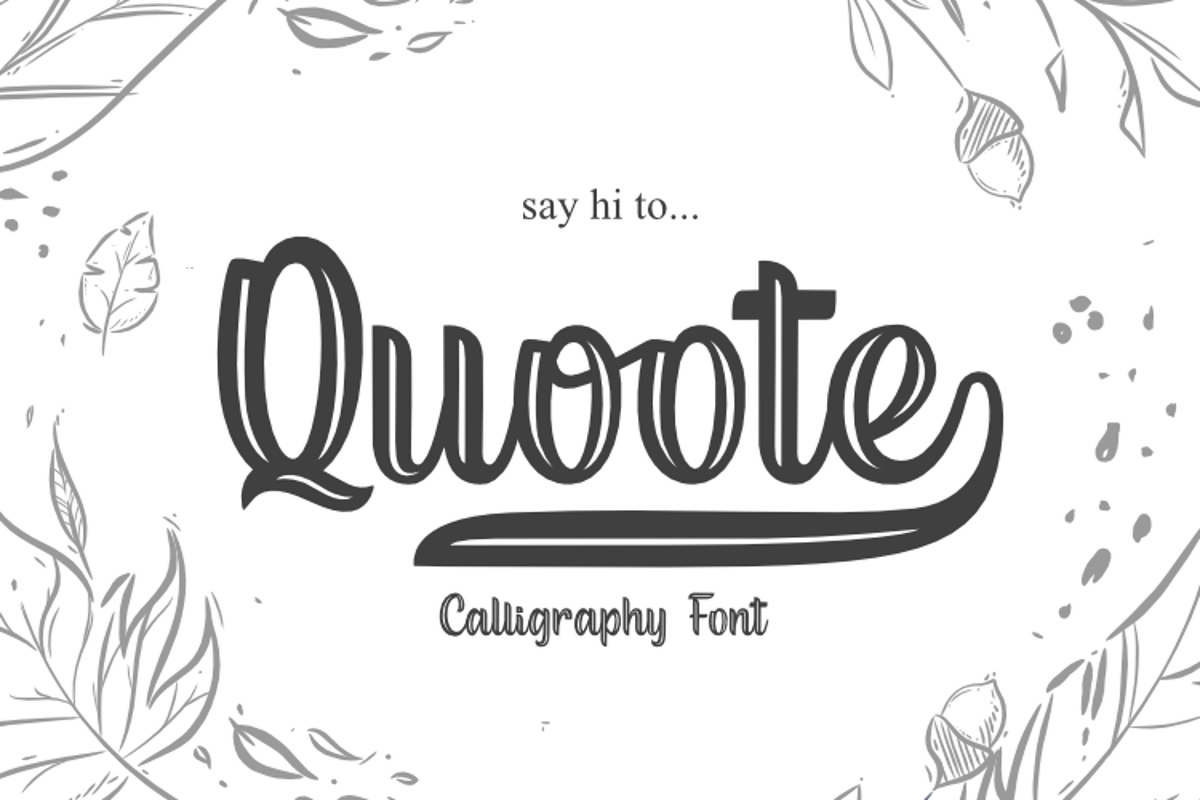 Quoote Font | EKNOJI | FontSpace
