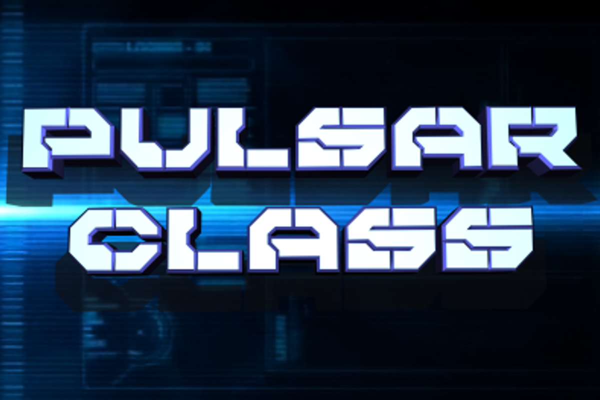 Pulsar Class Font | Iconian Fonts | FontSpace