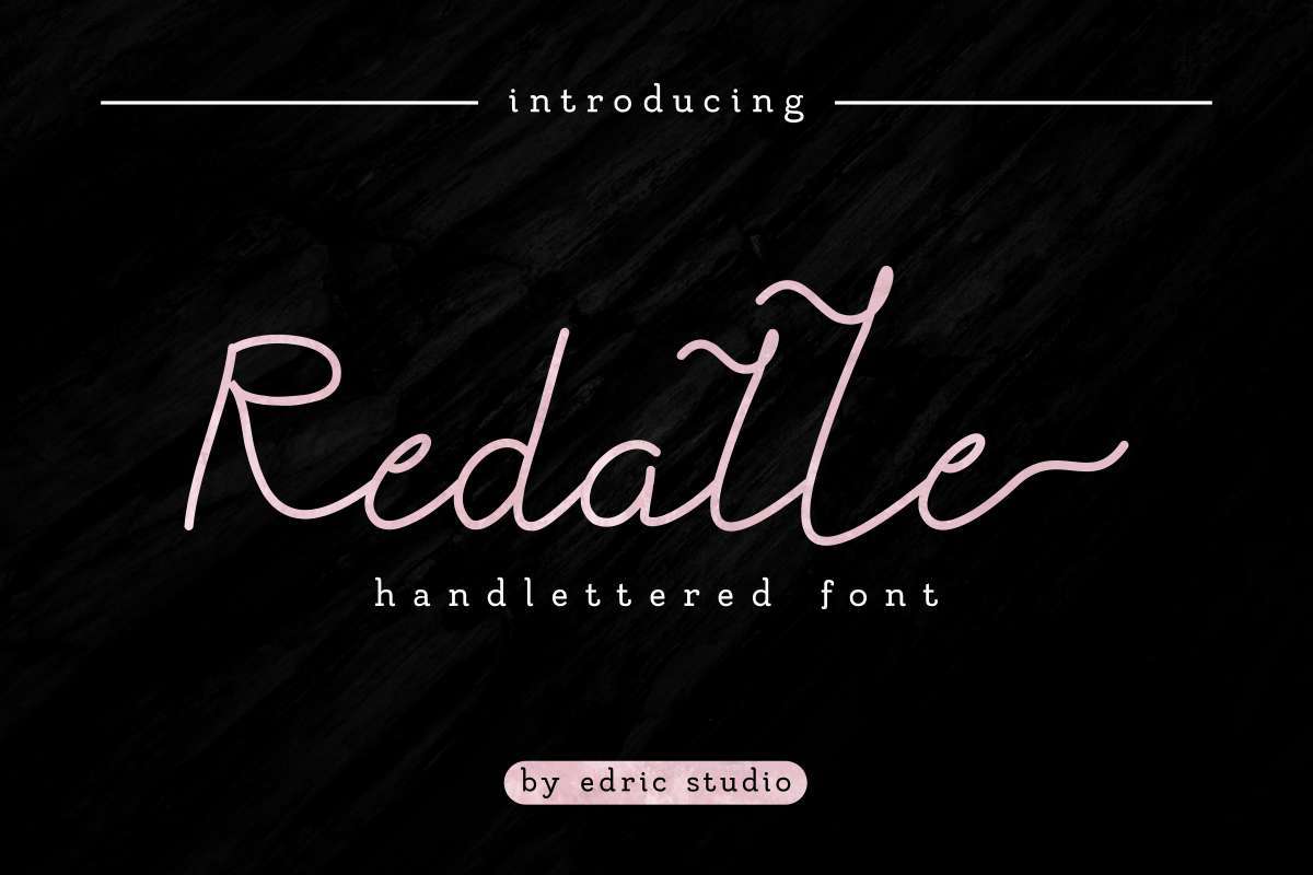 Redalle Font | Edric Studio | FontSpace
