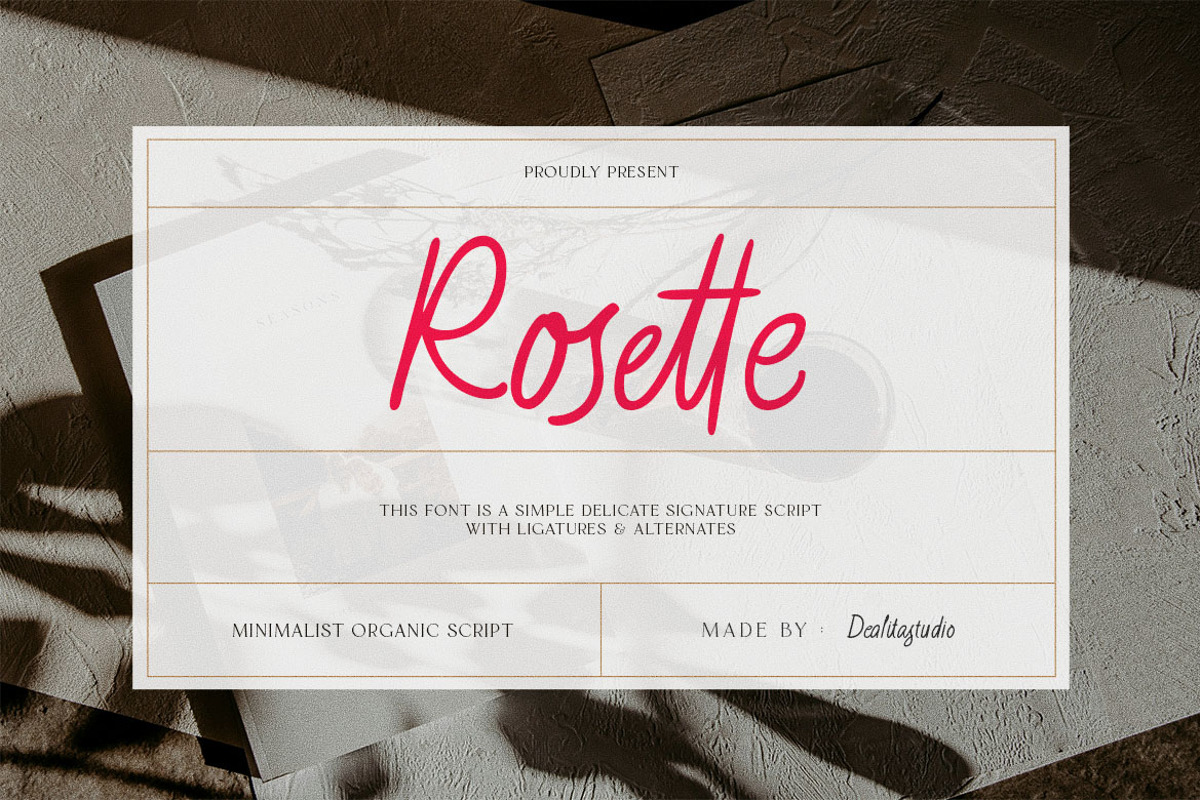Rosette Font - Free Download