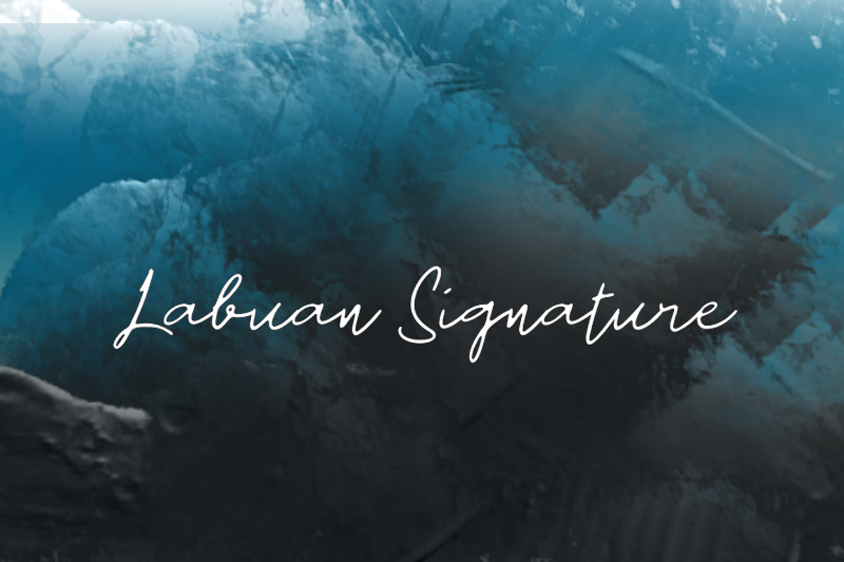 L Labuan Signature Font - Free Download