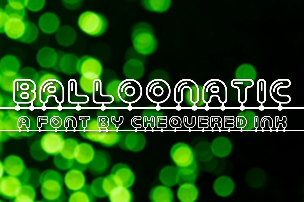 Balloonatic Font | Chequered Ink | FontSpace
