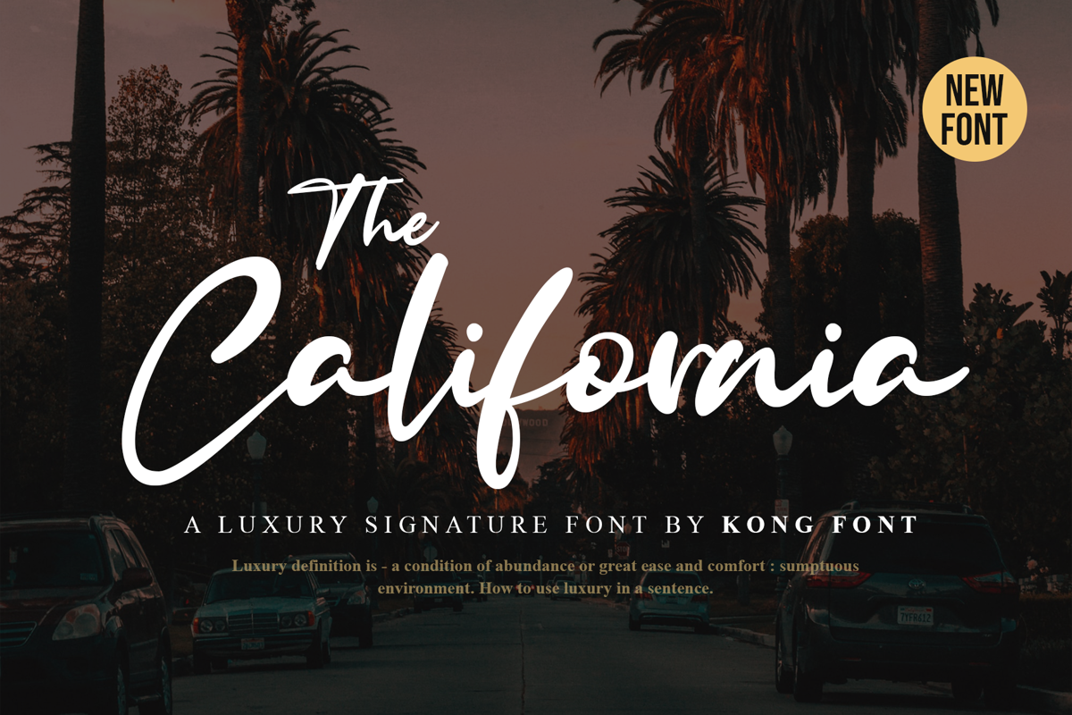 The California Font | Fontkong | FontSpace