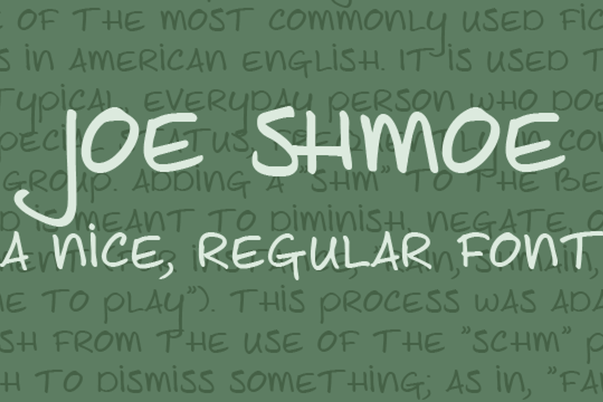 Joe Shmoe Font - Free Download