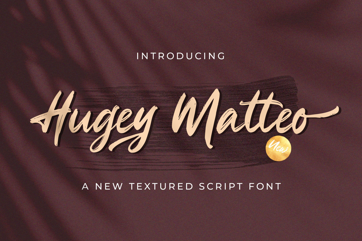 Hugey Matteo Font | StringLabs | FontSpace