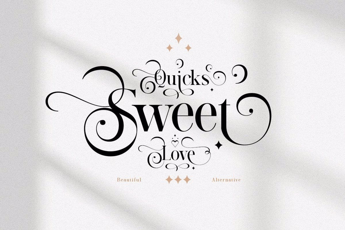 Quicks Sweet Love Font | Solidtype | FontSpace
