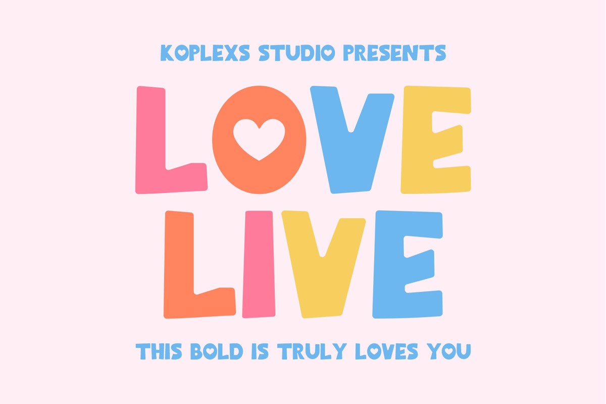 Love Live Font | Koplexs Studio | FontSpace