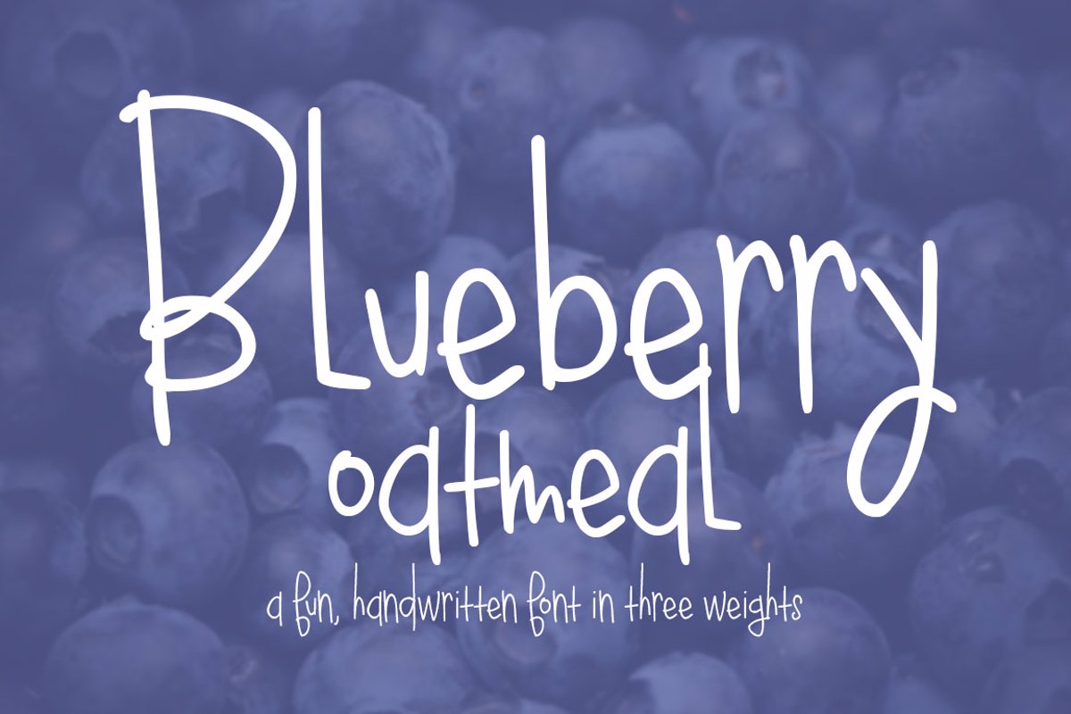 Blueberry Oatmeal Font - Free Download